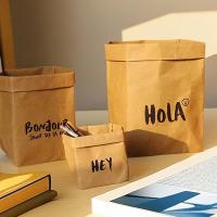 Quality Brown Custom Paper Mailing Bags Biodegradable Shopping Paper Bags Recyclable for sale