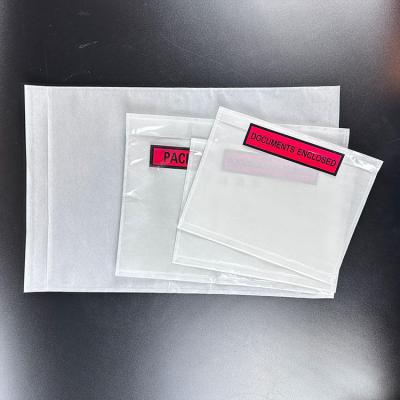 China Moisture Proof Packing List Envelope Dustproof Packing Slip Envelope Pouches Customized for sale