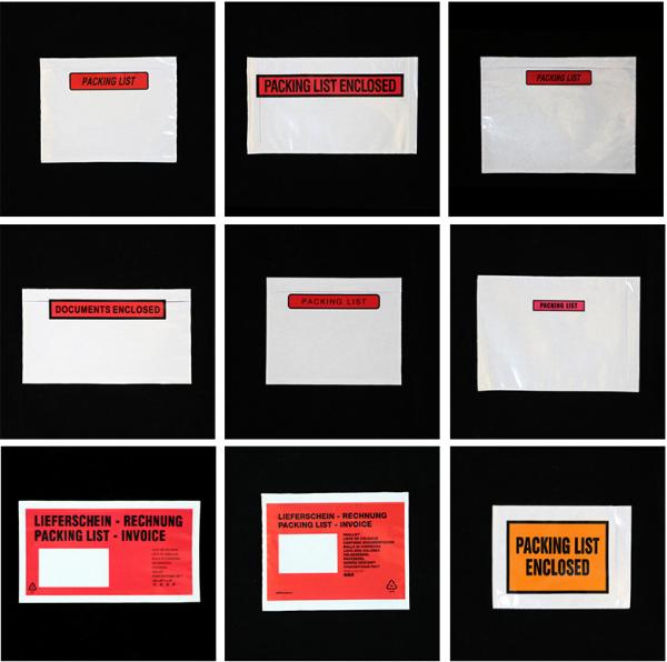 Quality Moisture Proof Packing List Envelope Dustproof Packing Slip Envelope Pouches for sale