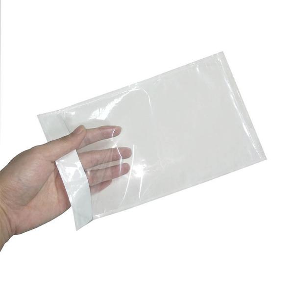 Quality A6 A5 A4 Packing List Envelope Eco Friendly Self Adhesive Invoice Pouches Made for sale