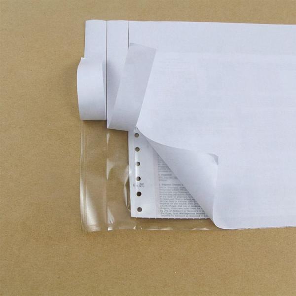 Quality Recyclable Packing List Envelopes Eco Friendly Packing Slip Pouches With Self for sale