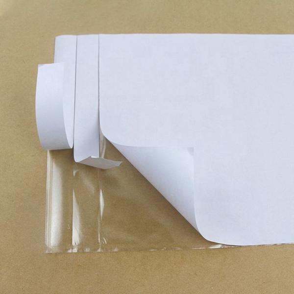 Quality Recyclable Packing List Envelopes Eco Friendly Packing Slip Pouches With Self for sale