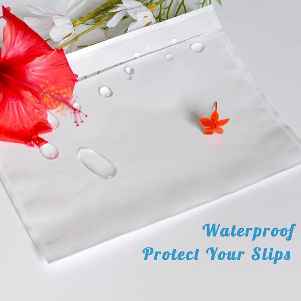 Quality A4 A5 Mailing Label Pouches Clear Self Adhesive Packing Slip Pouch For Packing for sale