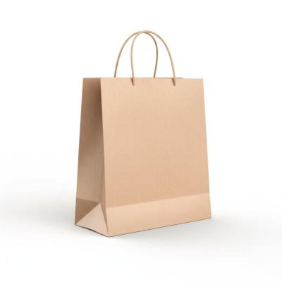 China Shopping Packaging Kraft Paper Bag designed from Art coated paper ideal for merchandise packaging eco friendly and option for sale