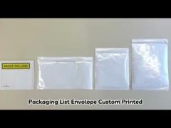 Self Adhesive Shipping Label Envelope Pouches Custom Printed Packing List Pouches Eco Friendly