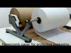 Degradable Honeycomb Kraft Wrapping Paper Sleeve For Cushioning Bottle Packing Material