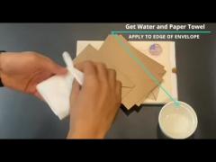 Design Custom Reusable Kraft Paper Envelope With Multiple Sizes Good Air Permeability
