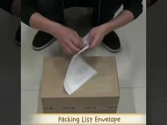 Polyethylene Adhesive Packing Slip Pouch Biodegradable Self Adhesive Shipping Label Pouch Durable