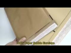 Biodegradable White Kraft Mailers Corrugated Padded Mailer Envelope Custom Logo