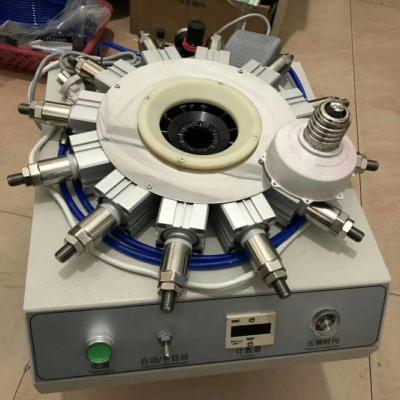 China E14 E40 Bulb Cap Crimping Nailing Machine With 12 Cylinder Lamp Cap Holder Crimping for sale