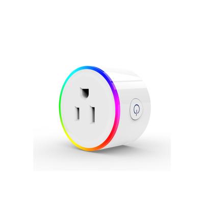 China WiFi Smart Plug with RGB Light US Standard Tuya Compatible 15A for sale