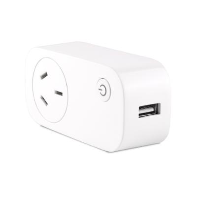 China AU Standard 10A Smart Wi-Fi Socket Plug with USB Charging Port for sale