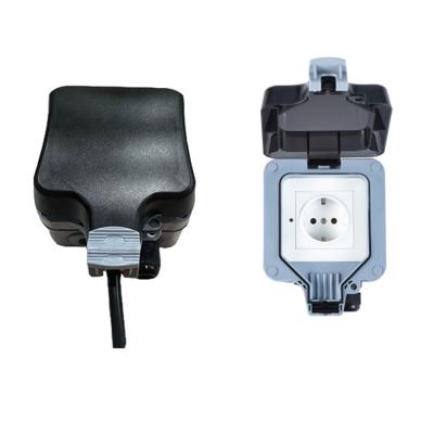 China IP66 Intelligent Outdoor Waterproof Socket Single Double Channel 16A 250V for sale