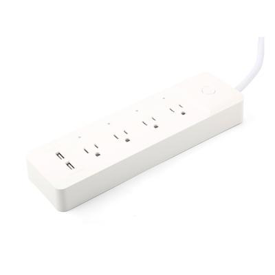 China US Type Smart Power Strip with 3 USB Ports 1080J Surge Protection 6 Outlets for sale