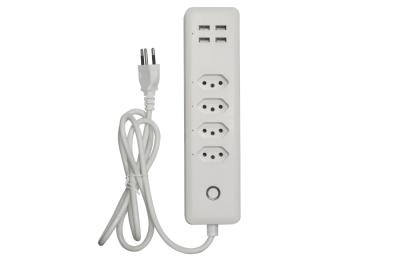China BR Smart Power Strip 16A 250V Surge Protected Multi Plug Outlet for sale