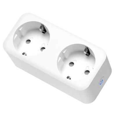China Zigbee EU Dual Smart Socket for sale
