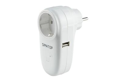 China Europe Smart Plug with USB 16A 250V WiFi Outlet Power Monitor Energy Saving for sale