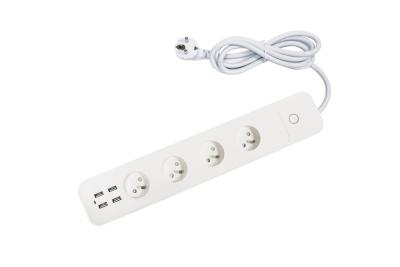 China Smart Multi-Outlets 4AC4USB French Type for sale