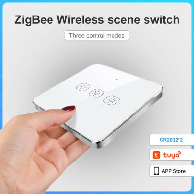 China Zigbee Wireless Scene Switch 3Gang for sale