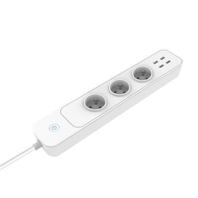 China Smart Socket Bar 3AC4USB French Type for sale