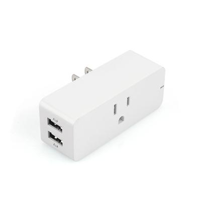 China US Type Smart Wi-Fi Plug with 2 USB Ports 15A 125V Remote Control for sale