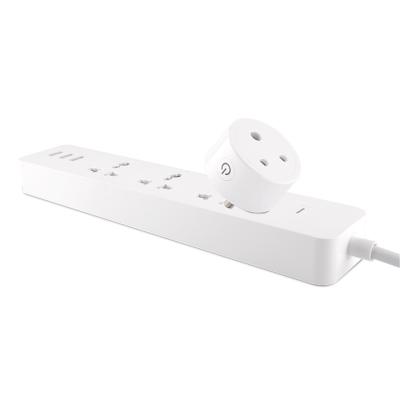 China WiFi Smart Power Strip 3 Way USB 10A Multi-Function Surge Protected for sale