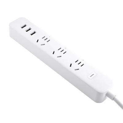 China 3 Way USB Wi Fi Smart Power Strip 10A with Energy Metering Function for sale