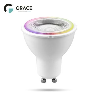 China GU10 Diffusion Smart Bulb Wi-Fi Bluetooth RGB CCT 7W 350LM Dimmable for sale