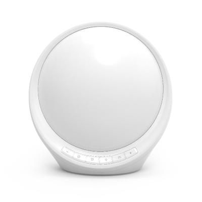 China WiFi Wake Up Lamp Sunrise Alarm Clock with 7 Colors 20 Brightness Levels for sale