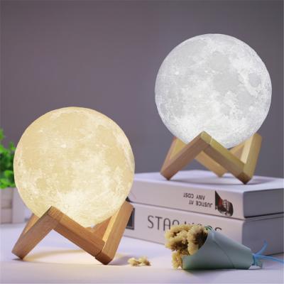 China Smart Wi-Fi RGBCW Moon Lamp 12W 16 Million Colors Dimmable LED for sale