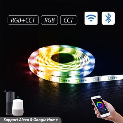 China Smart LED Striplight RGBCCT 5m 24V WiFi App Control for sale