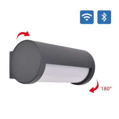 China 180 ° Adjustable Angle Smart LED Wall lamp IP65 CCT+DIM WiFi Bluetooth for sale