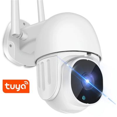 China Tuya Smart Life Google Alexa PTZ 1080P 2MP HD Waterproof Outdoor IP Camera P2P WiFi Security Camera CCTV Surveillance for sale