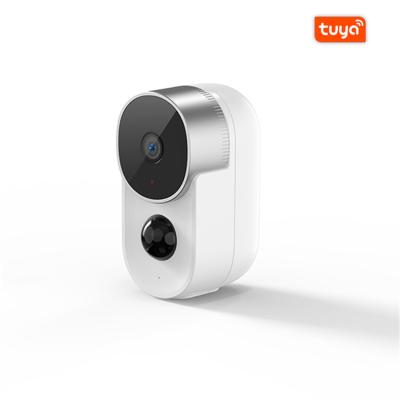 China 2021 Tuya 1080P Smartlife App Wireless Battery WiFi Security Home Camera 2MP HD PIR Surveillance CCTV Camera for sale