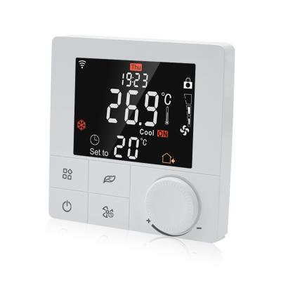 China R8W.963 Original Manufacturer LCD Programmable Smart WiFi/485 Modbus Fan Coil Thermostat Working with Alexa and Google for sale