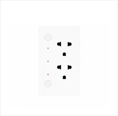 China Glomarket Smart WiFi Wall Mounted Double Socket with Multi Pin Switch 16A for sale