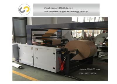 China Double layers flat bottom paper bag making machine for flour, grocery, food for sale