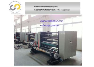 China Horizontal jumbo roll cutting machine, slitting and rewinding machine for bopp,PVC,paper for sale