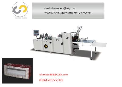 China Napkins paper box window patching machine,  automatic box pasting machine for sale