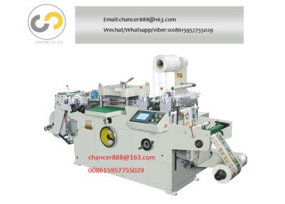 China Automatic Flat Label Roll Die Cutting Machine from roll to sheet for sale