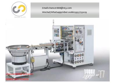 China Automatic rotating tower label rewinding machine with automatic paper feeding system for sale