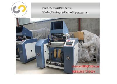 China Automatic 2.2kw 500mm width stretch film rewinding machine for PE, PP,PVC film for sale