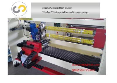 China Double shaft adhesive tape cutting machine for bopp tape,double-sided tape, PVC tape for sale