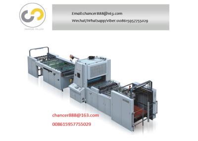 China FULL AUTO HIGH SPEED VERTICAL FILM LAMINATOR USING WATER,OIL AND PRE-COATING FILM for sale