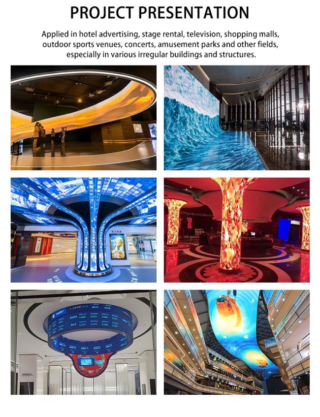 YUYI LED flexible screen installation example