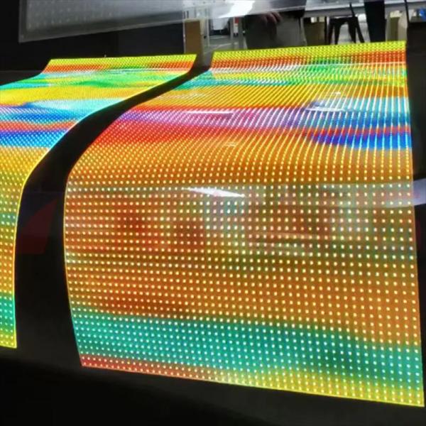 Quality Transparent Flexible Film LED Display P8 Outdoor LED Screen Water Resistant for sale