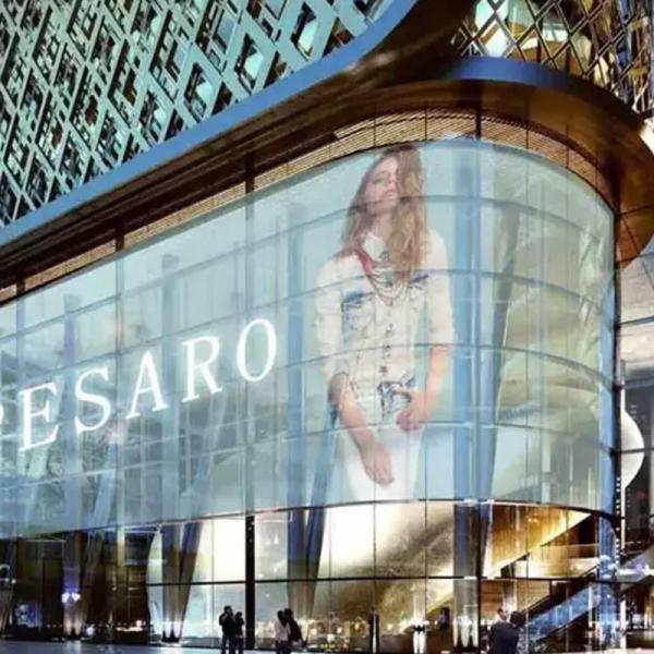 Quality Transparent Flexible Film LED Display P8 Outdoor LED Screen Water Resistant for sale