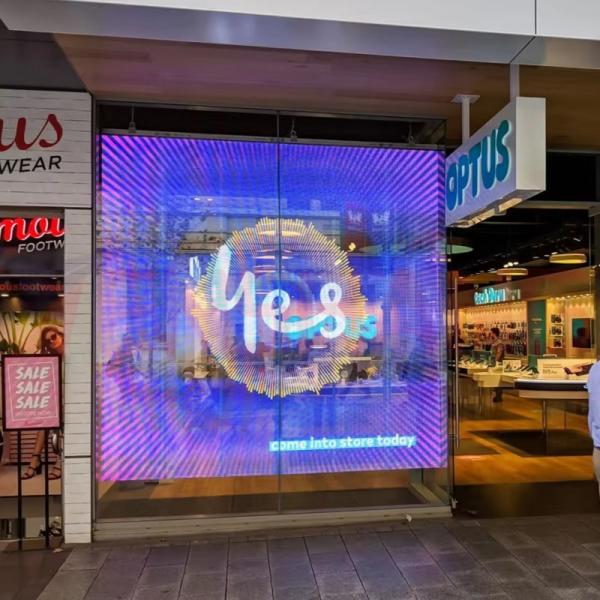 Quality Transparent Flexible Film LED Display P8 Outdoor LED Screen Water Resistant for sale