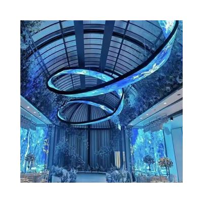 China Flexible Programmable LED Display Module , Curved LED Screen Wall P2.5 for sale