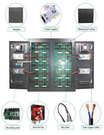 Quality High Refresh Outdoor Fixed LED Display , Commercial HD Large LED Advertising for sale